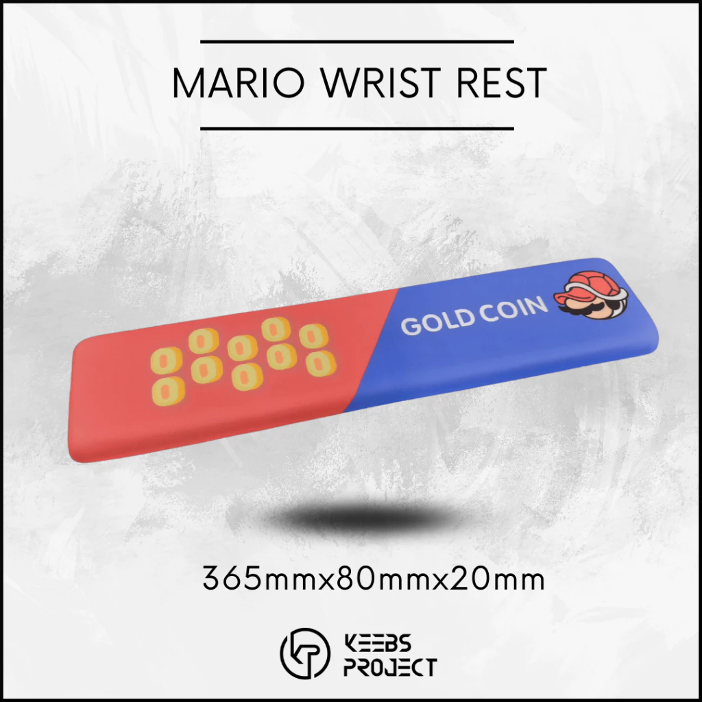 Mario Themed Wrist Rest Memory Foam Accessories for Mechanical Keyboard ...