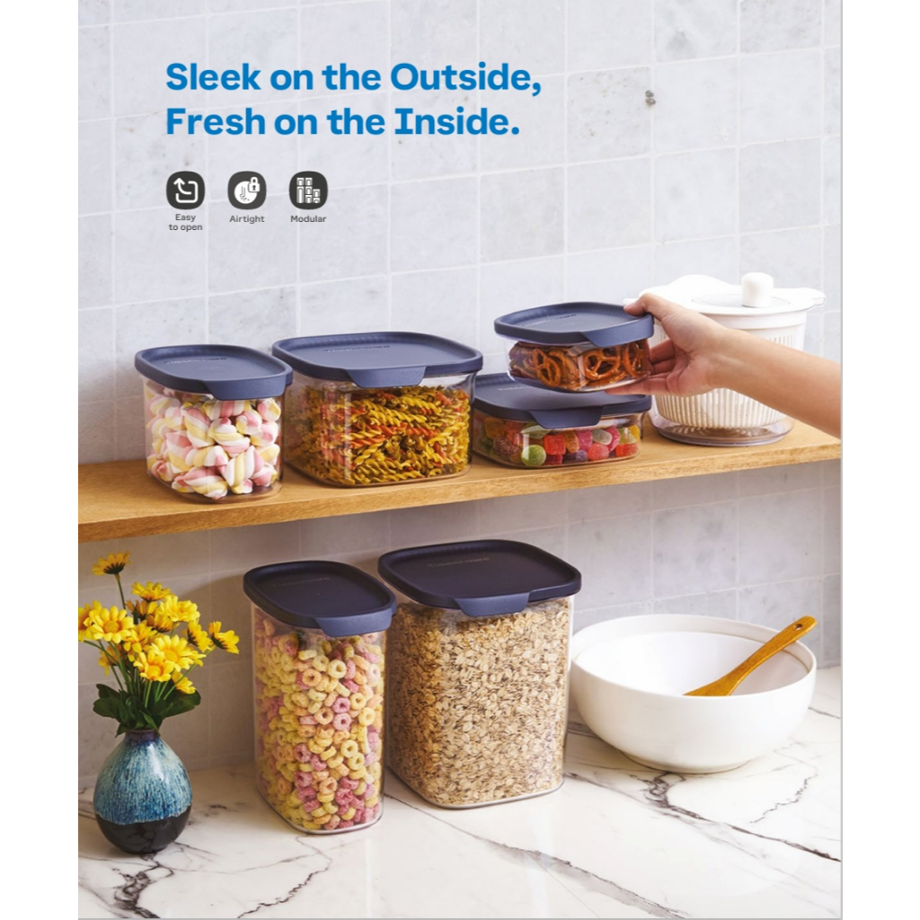 Ultra Clear Container Tupperware Brands Black Lid NEW PREMIUM storage ...