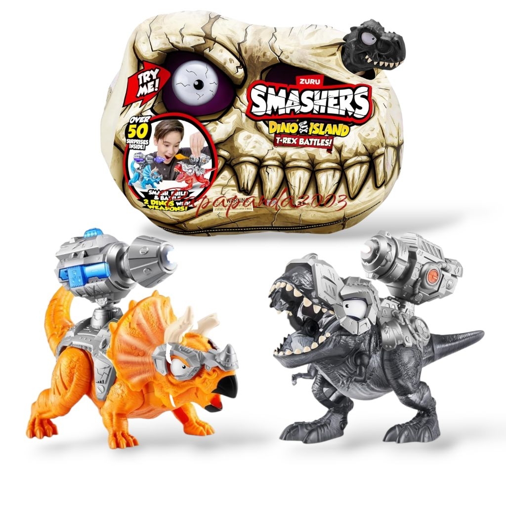 Zuru Smashers Dino Island T-Rex Battles (Black Version) by ZURU ...