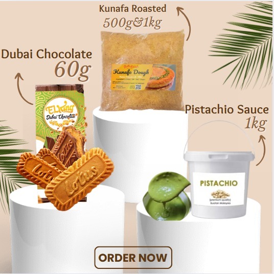 Must-Try Pistachio Sauce / Roasted Kunafa / Lotus Chocolate (60g ...