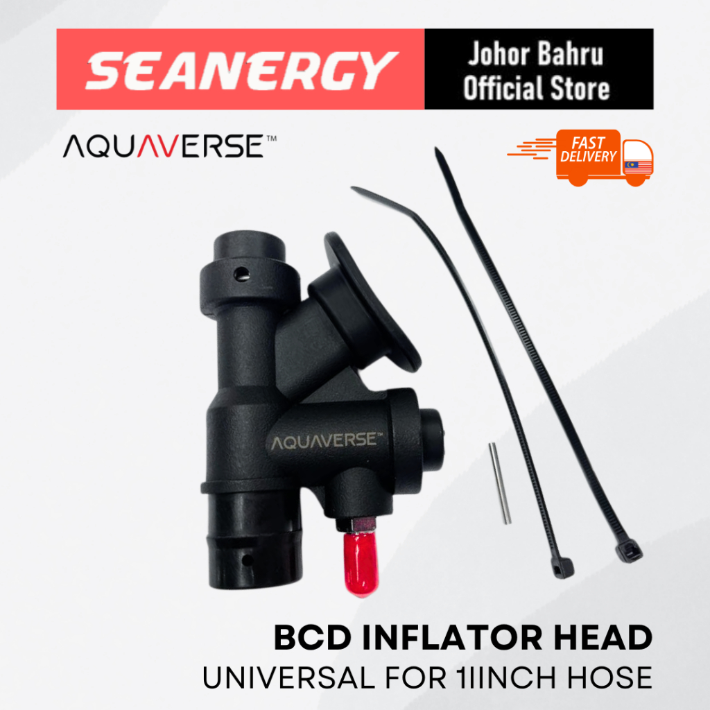 AQUAVERSE BCD Inflator Head K-Valve Universal for 1 Inch Hose for Scuba ...