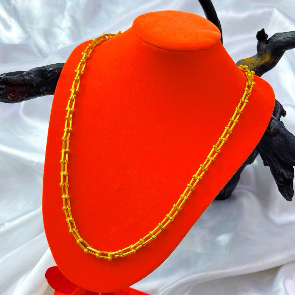 GOLD BANGKOK HARDWARE NECK CHAIN (70CM) | Shopee Philippines