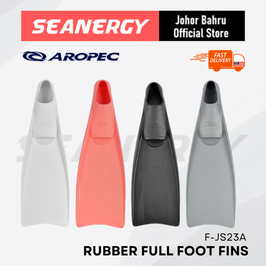 AROPEC F-JS23A Scuba Diving Fins Full Foot Rubber Fins Flippers not ...