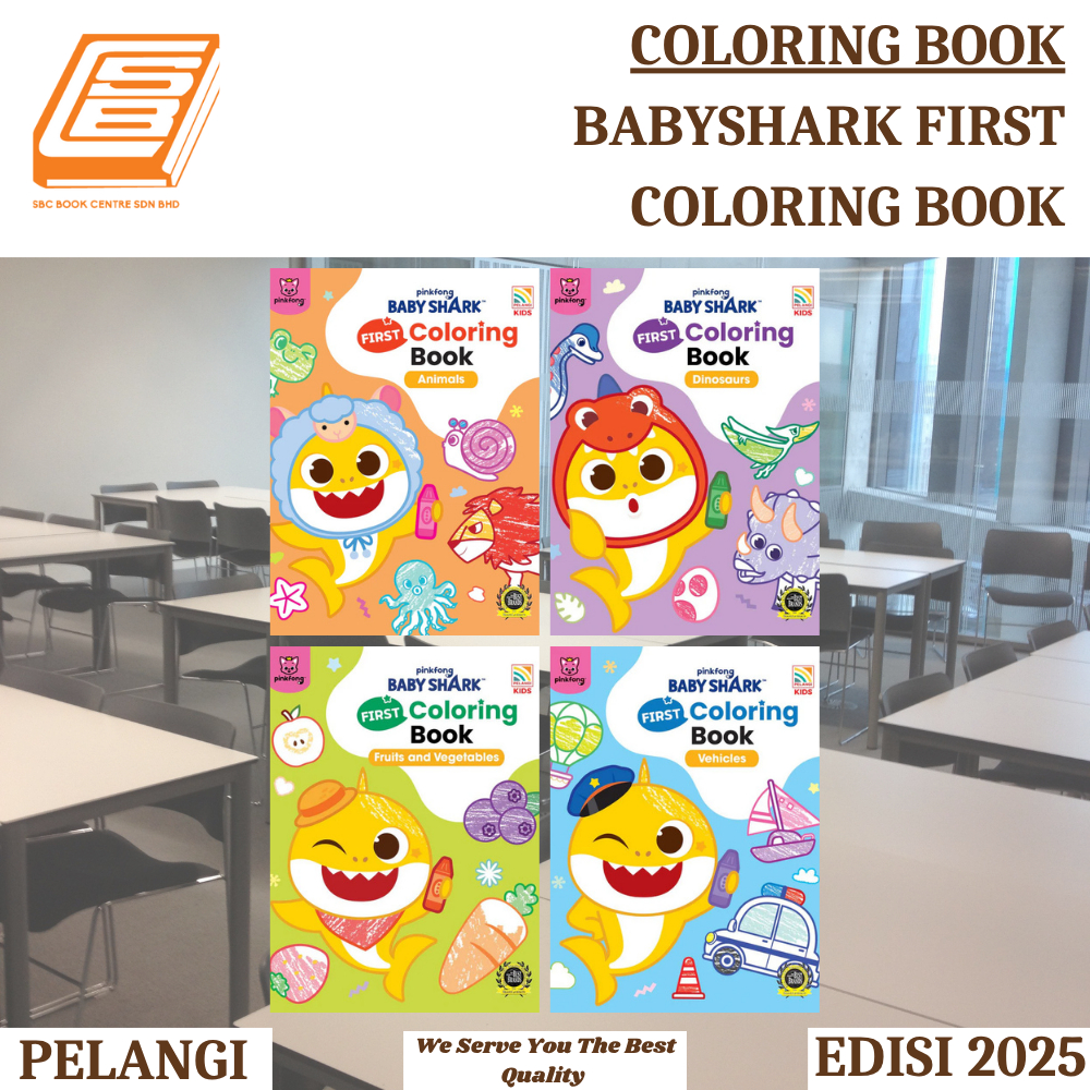 [SBCB] Coloring Book : Baby Shark First Coloring Book ( Pelangi ...