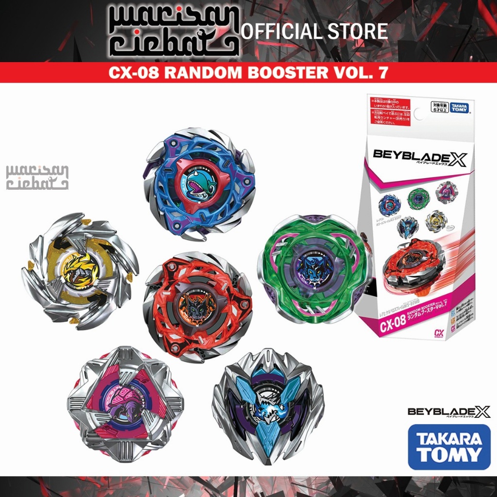 Takara Tomy Beyblade X CX-08 Random Booster Vol. 7 (Full Set 6/6 ...