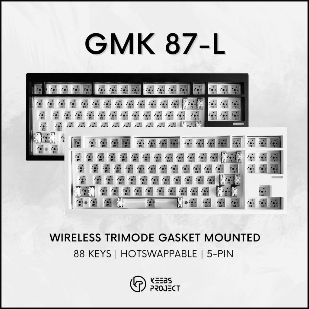 ZUOYA GMK 87-L TKL Trimode Custom Mechanical Keyboard GMK87-L | Shopee ...