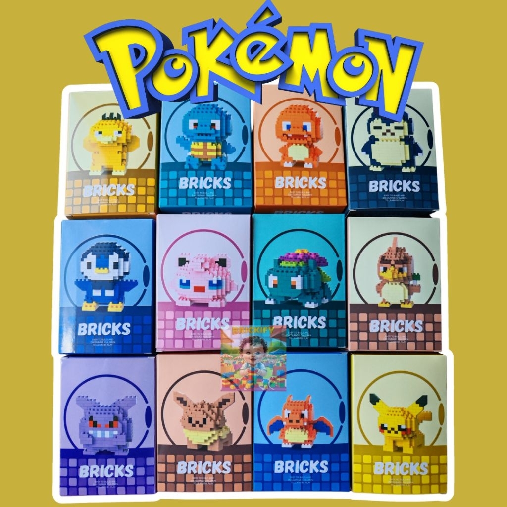 [12 Design] Pokémon Pikachu Charmander Squirtle Gengar Jigglypuff Eevee ...