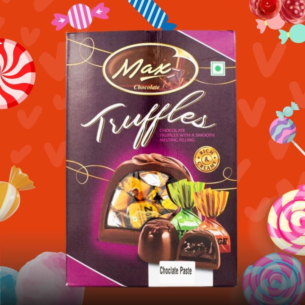 Max Truffles Chocolate Truffles with Smooth Chocolate Paste Filling ...