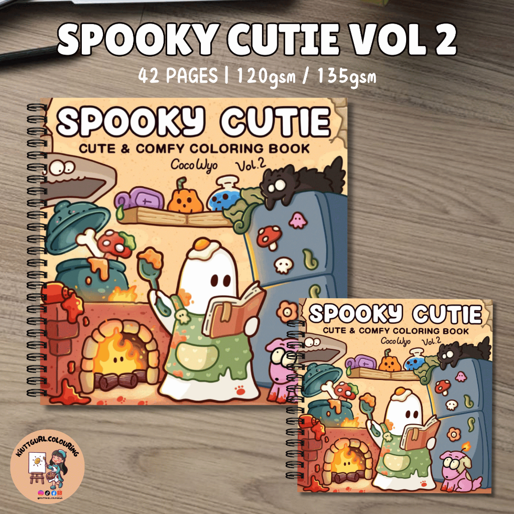 SPOOKY CUTIE VOL 2 By Coco Wyo Colouring Book 42pages | Shopee Philippines