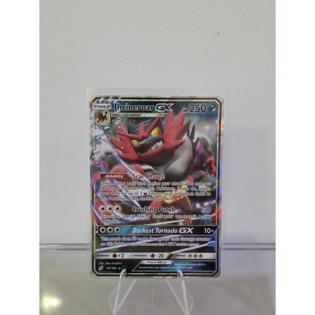2019 Incineroar GX Card (Full Art Holo) | Shopee Philippines