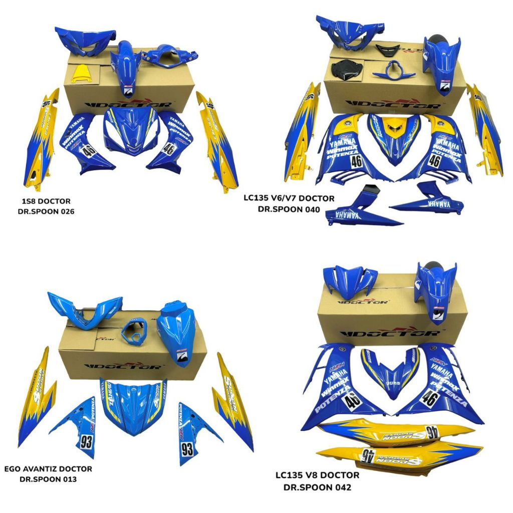 SPOON COVER SET AIRBRUSH LC135 V1 V4-V7 V8 AVANTIZ TANAM COVER SET ...