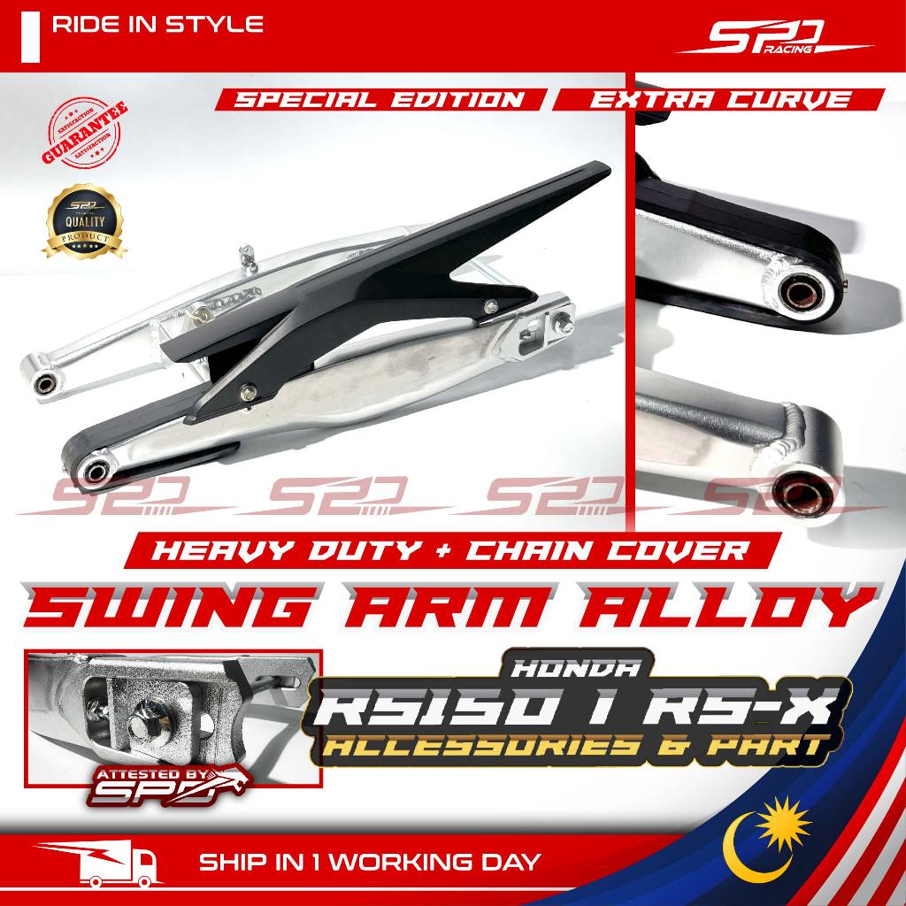 Swing Arm RS150 RSX Alloy Heavy Duty Forged Type Shaft & Arm Rubber ...