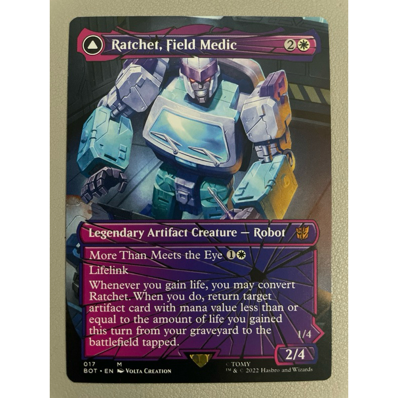 MTG:Universes Beyond: Transformers (BOT) 017 M - Ratchet, Field Medic (Shattered Glass) | Shopee ...