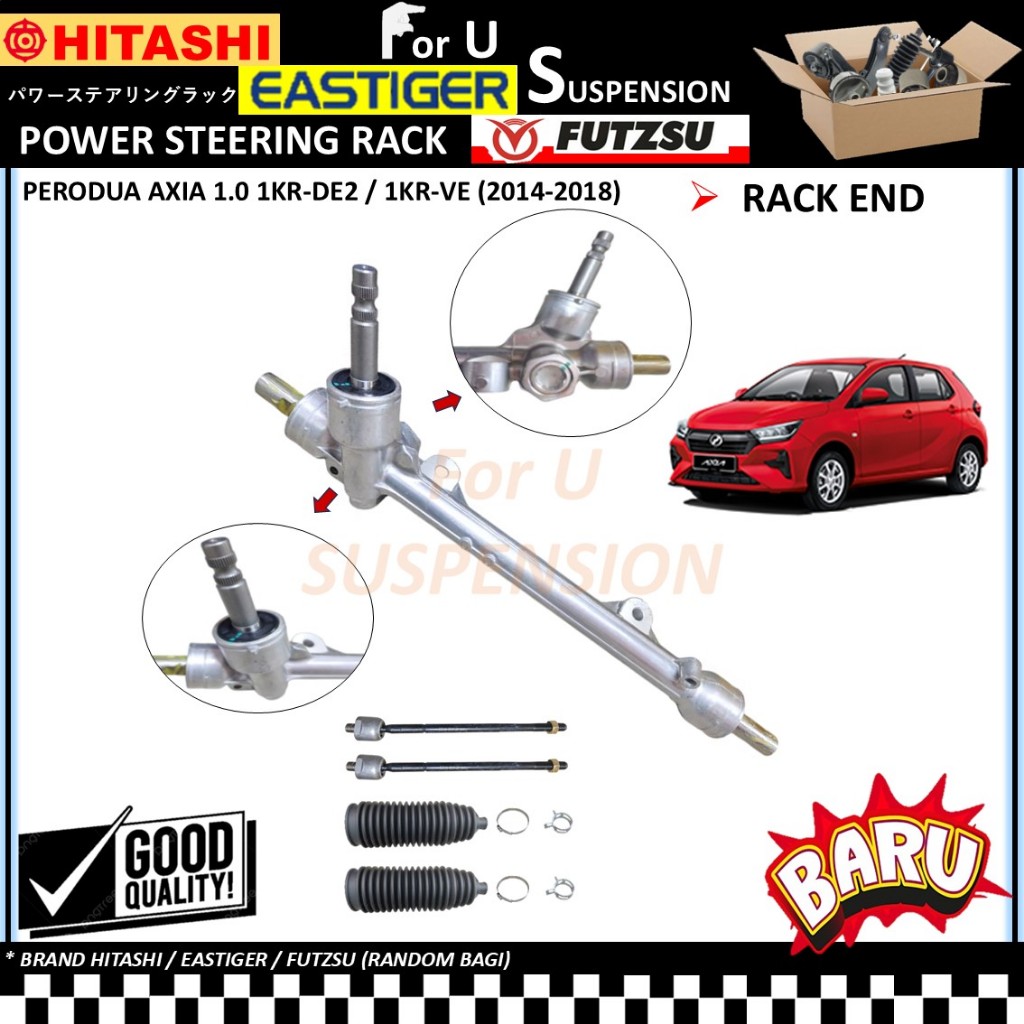 1 PIECE BARU (NEW) POWER STEERING RACK - 45510-BZ230 PERODUA AXIA 1.0 ...