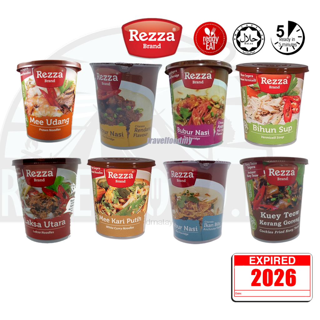 Rezza Brand Reza Mee Udang Bihun Sup Laksa Utara Bubur Instant Cup ...