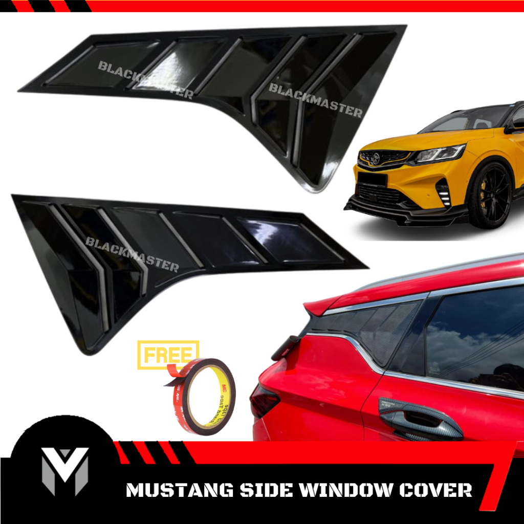 PROTON X50 2020 - 2024 MUSTANG SIDE WINDOW COVER WITH DOUBLE SIDE TAPE ...