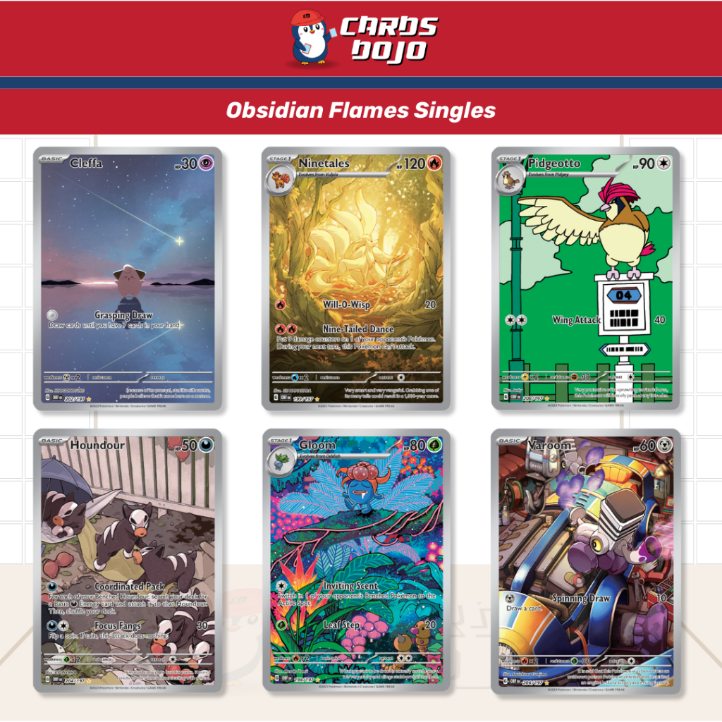 Obsidian Flames Singles IR/FA/GOLD Pokemon TCG English Version ...