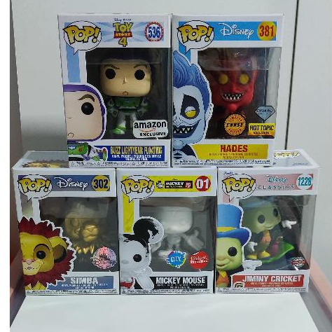 Funko Pop! Disneys Animation - Buzz Lightyear / Hades / Simba / Mickey ...
