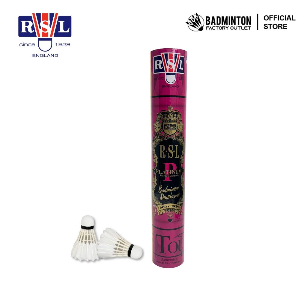RSL Platinum Shuttlecock S77 Selected Goose Feather 12PCs Per Bottle ...