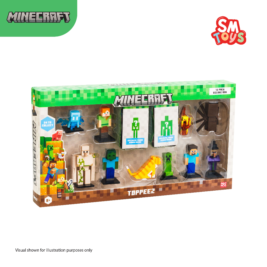 Minecraft 3D Toppeez Deluxe Box (12 Pack) | Shopee Philippines
