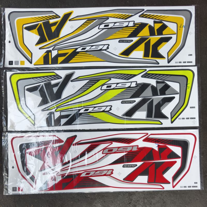 Honda ADV 160 (1) Motor Body Sticker Stripes ADV160 | Shopee Philippines