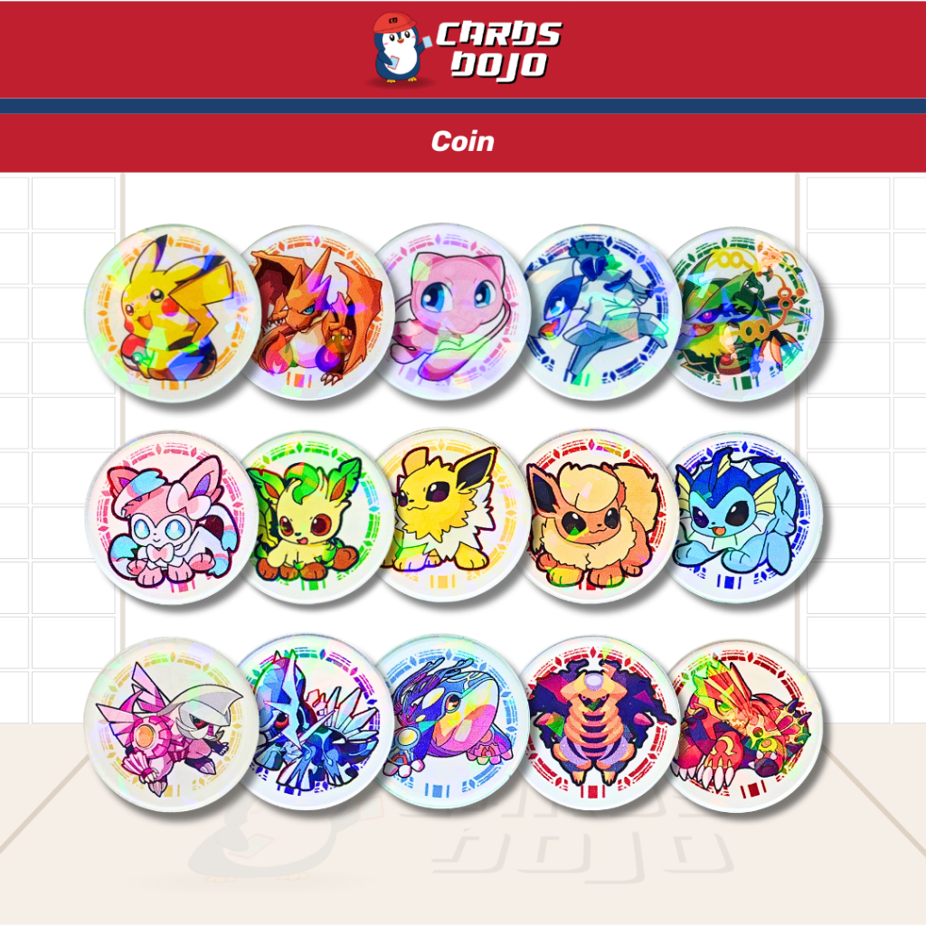 Pokemon TCG Acrylic Laser Coins for Pokemon Trading Card - Coin Umbreon ...