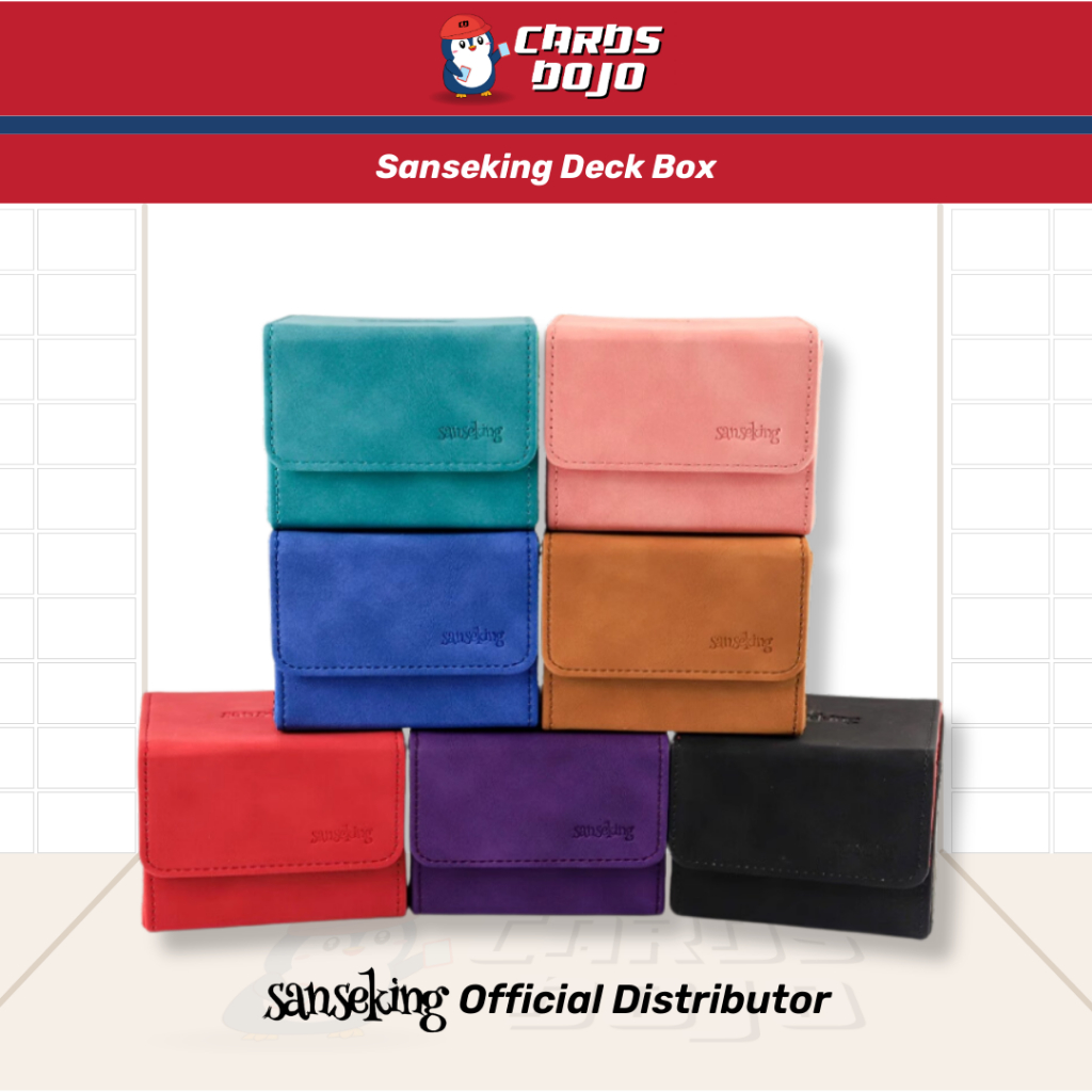 Sanseking 100+ PU Leather Magnetic Deck Box - Waterproof Wearproof Sidewinder Pokemon TCG Card ...