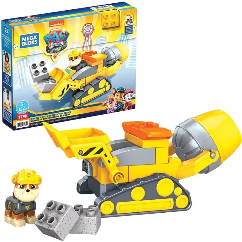 Mega Bloks Junior Builders RUBBLE City Construction Truck Paw Patrol ...