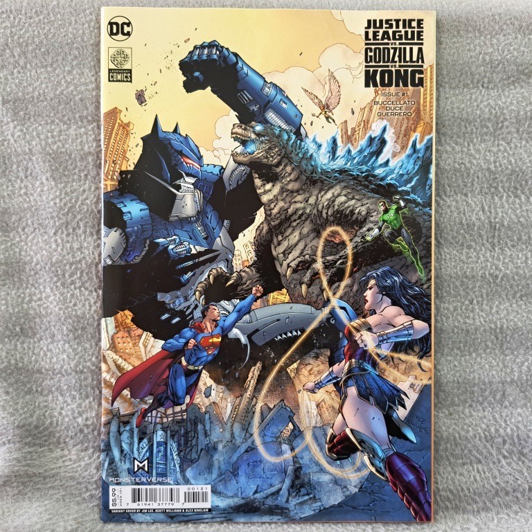 Justice League vs Godzilla vs Kong 1 JIM LEE Variant (DC Comics) Brian ...