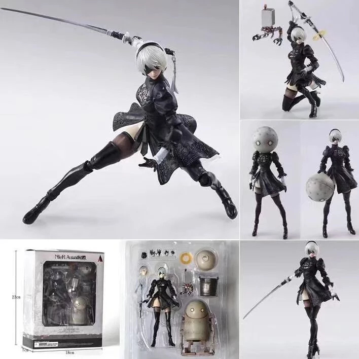 NieR:Automata: 2B & Machine Lifeform Action Figure "NieR" Series YoRHa ...