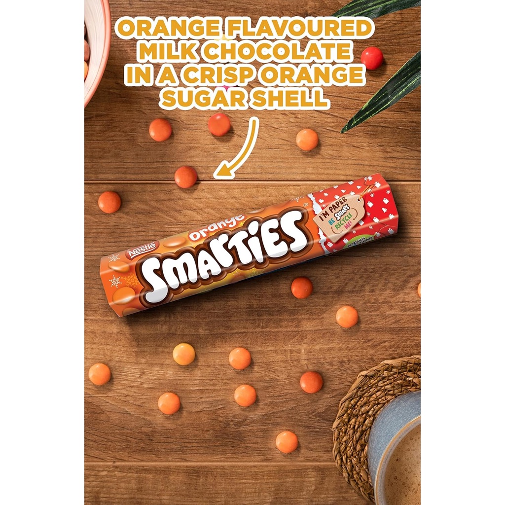 Smarties Orange Giant Tube 120g | Shopee Philippines