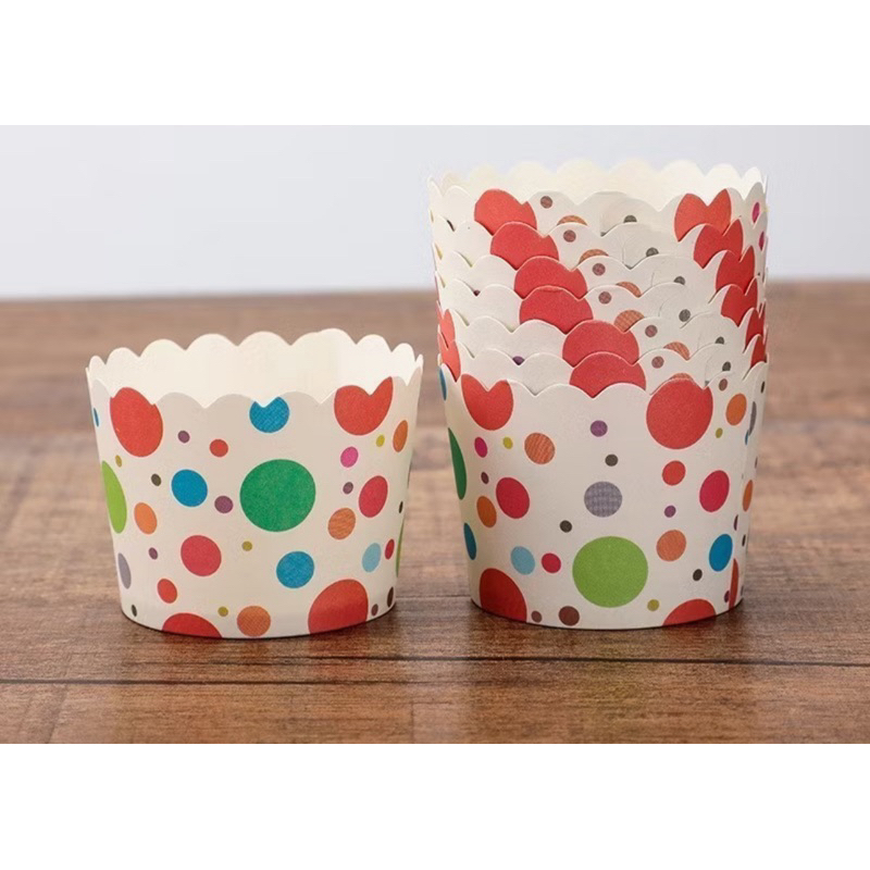 50PCS Colorful Small Paper Cup Muffin Cup Bekas Acuan Kek CupCake ...