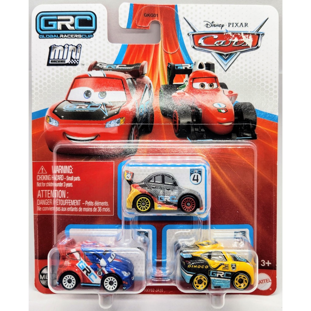 DISNEY/PIXAR Cars Mini Racers GRC 3-Pack - Max Schnell, Raoul Caroule ...
