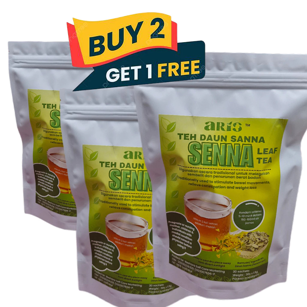 Aris Senna Tea Teh Sanna 30 Sachets Sembelit Constipation Weight Loss ...