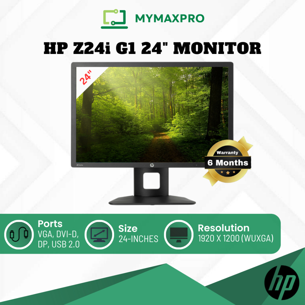 HP Z Display Z24i 24" LED Wide Monitor 24-inch 1920x1200 WUXGA 1080P ...