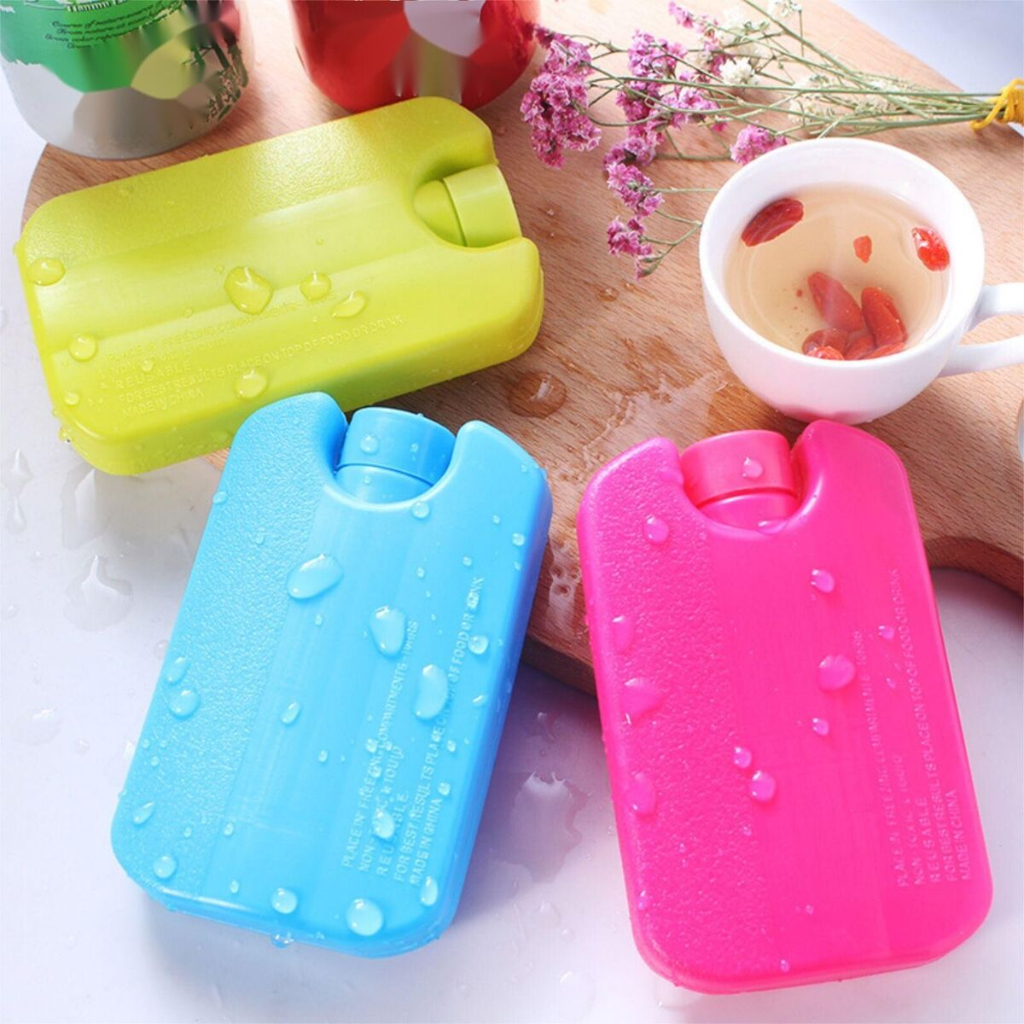 150ml Reusable Mini Ice Gel Brick Pick Block Pack For Fan Lunch Box ...