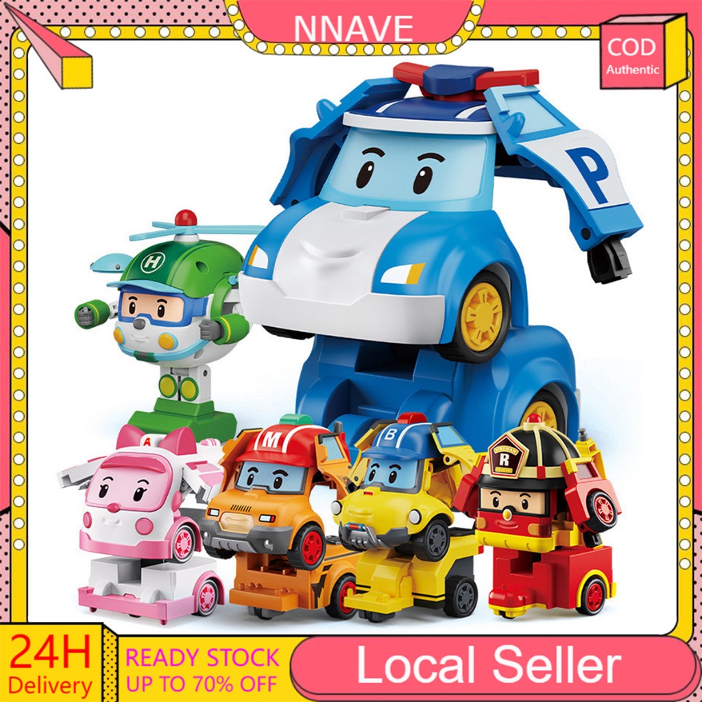 Robocar poli 2 in 1 Toys Set Transformation Robot Car Toys Set Poli ...