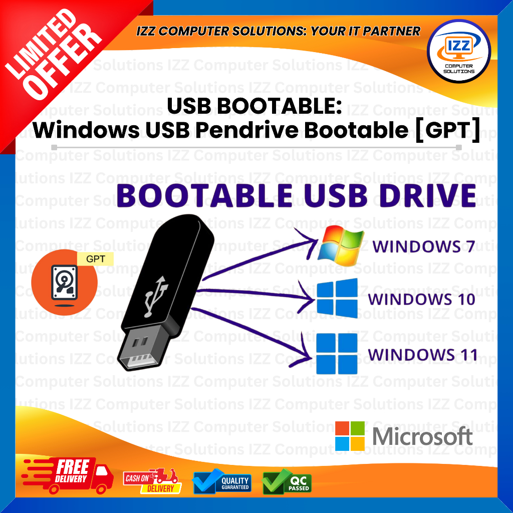 USB BOOTABLE: Windows USB Pendrive Bootable for Windows Repairing ...