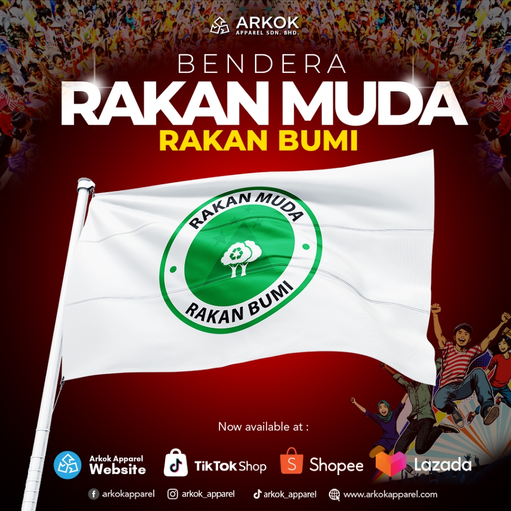 Bendera Rakan Muda Bumi Best Quality | Shopee Philippines