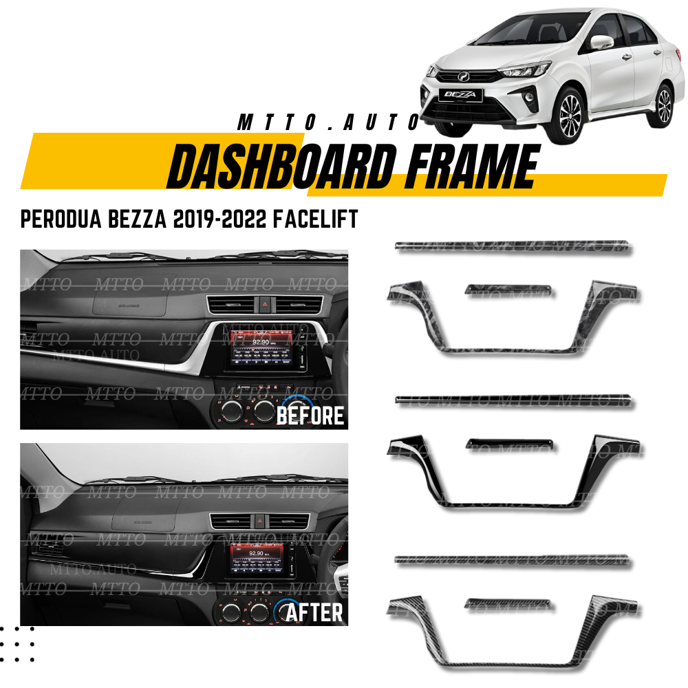 MTTO Perodua Bezza FL 2019-2022 Interior Car Dashboard Frame Cover ...