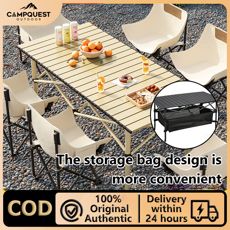 Outdoor Folding Table Camping Picnic Table Egg Roll Table Portable ...