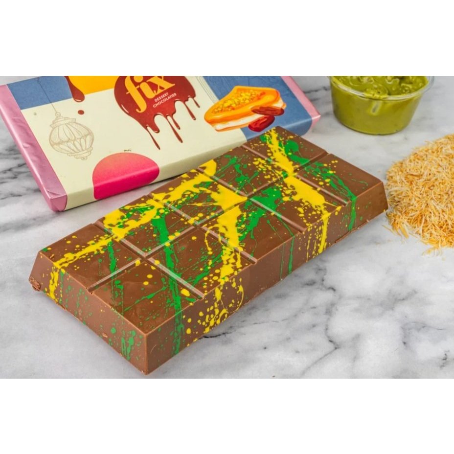 FIX Dessert Chocolatier (Crispy Knafeh Pistachio) Kunafa Milk Chocolate ... FIX Dessert Chocolatier (Crispy Knafeh Pistachio) Kunafa Milk Chocolate ...