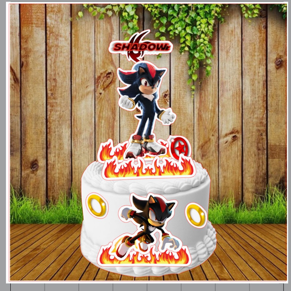 Shadow The Hedgehog Sonic Cake Topper 011 | Shopee Philippines