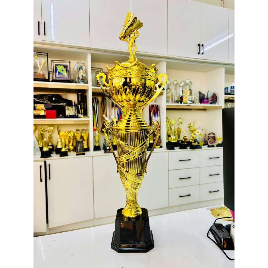 PIALA BADMINTON / BADMINTON TROPHY L2RC03 (PRINTING ON METAL PLATE ...