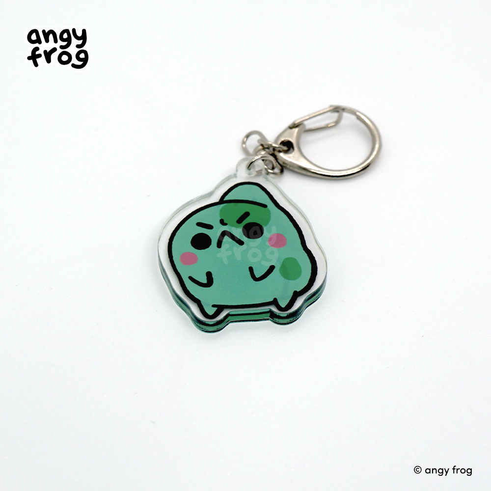 Angy Frog hanging acrylic keychain | Shopee Philippines