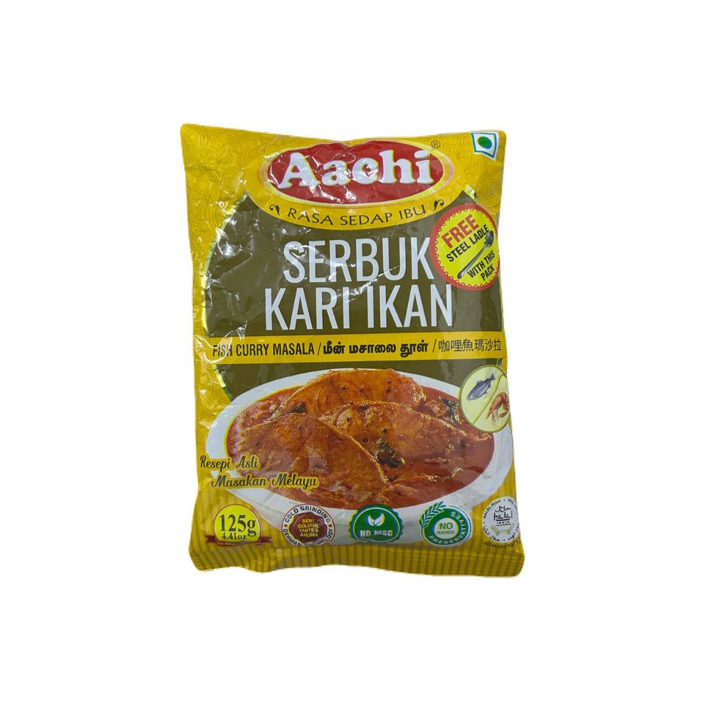 AACHI Fish Curry Masala Fish Curry Powder/ 125gm (FOC SENDUK) | Shopee ...