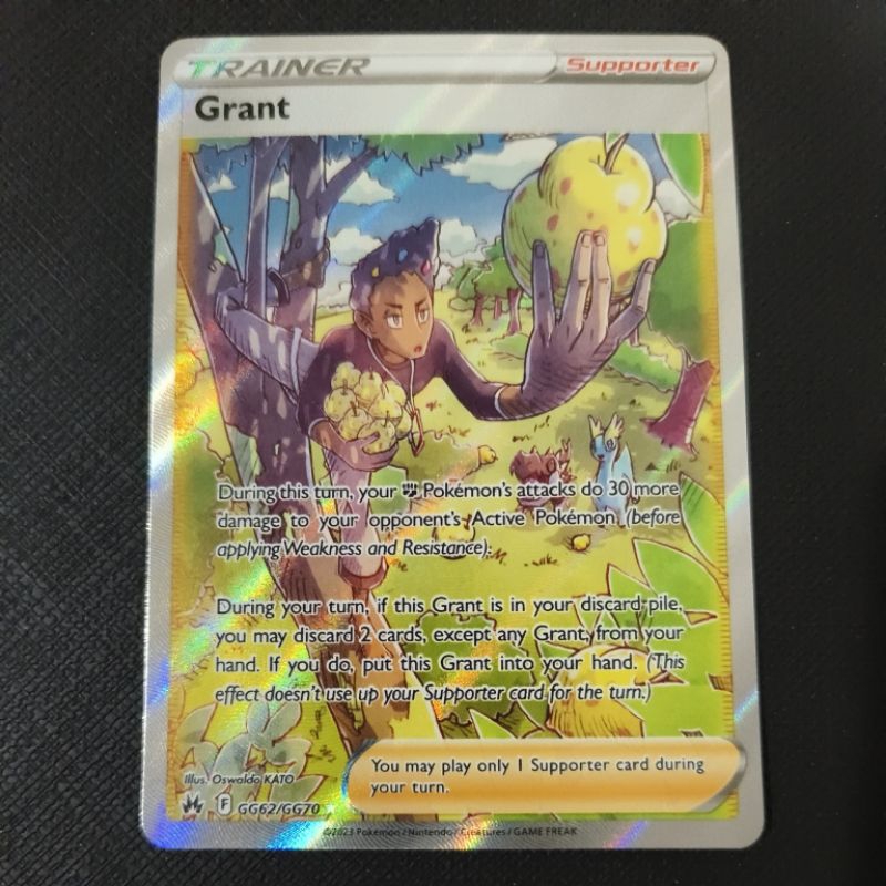 Pokemon Card TCG : Crown Zenith Trainer : Grant GG62/GG70 Full Art ...