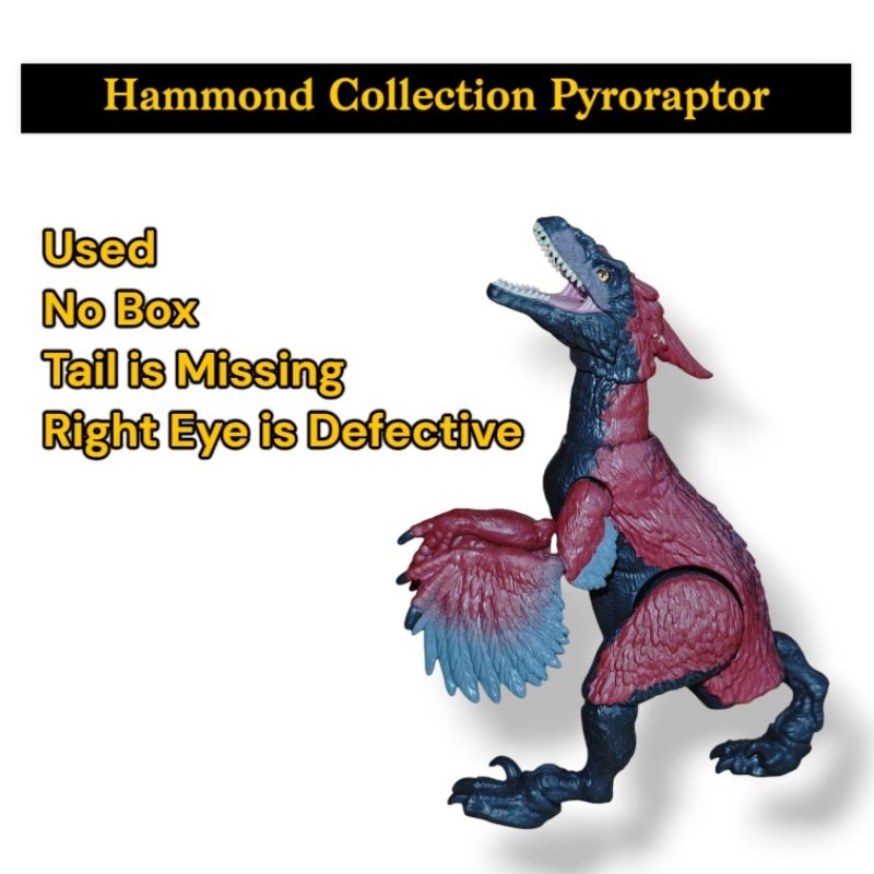 (Used) Mattel Jurassic World Hammond Collection Pyroraptor | Shopee ...