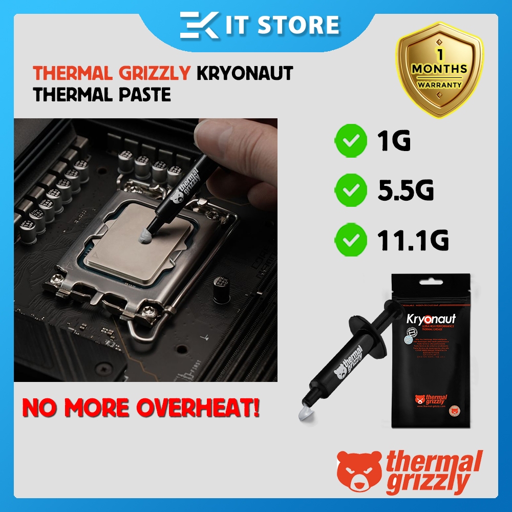 Thermal Grizzly Kryonaut Thermal Paste Premium High-Performance ...
