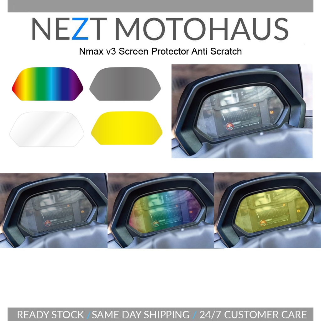 Nmax v3 Screen Protector Anti Scratch ( Clear / Smoke / Rainbow ...